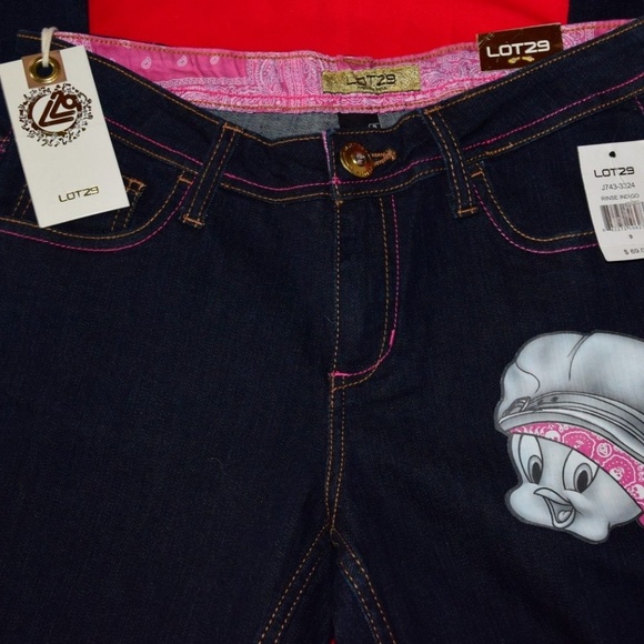 Lot 29 | Jeans | Looney Tunes Tweety Bird Flare Denim Blue Jeans | Poshmark